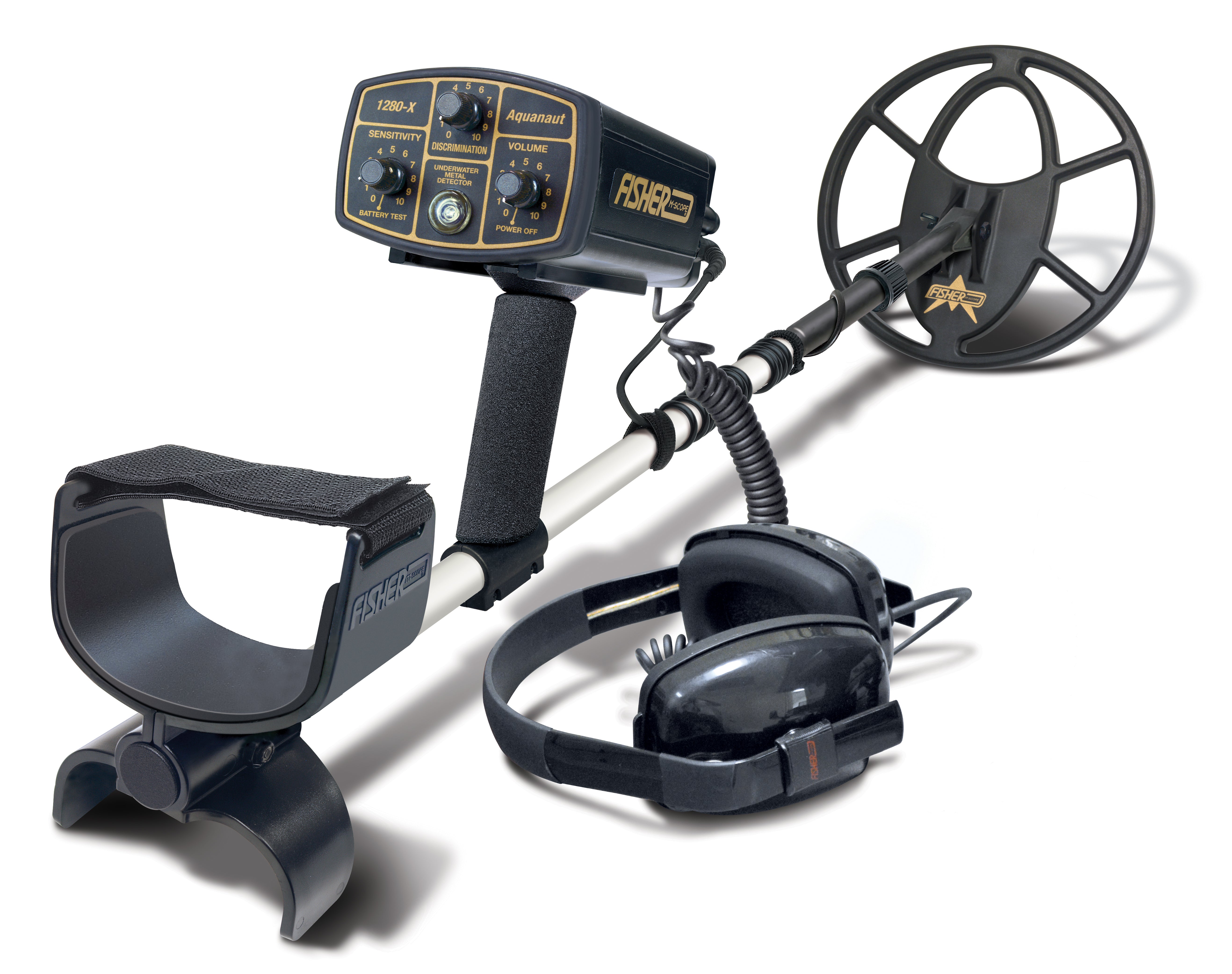 Fisher Labs 1280X Aquanaut Metal Detector with 10" Search Coil ...