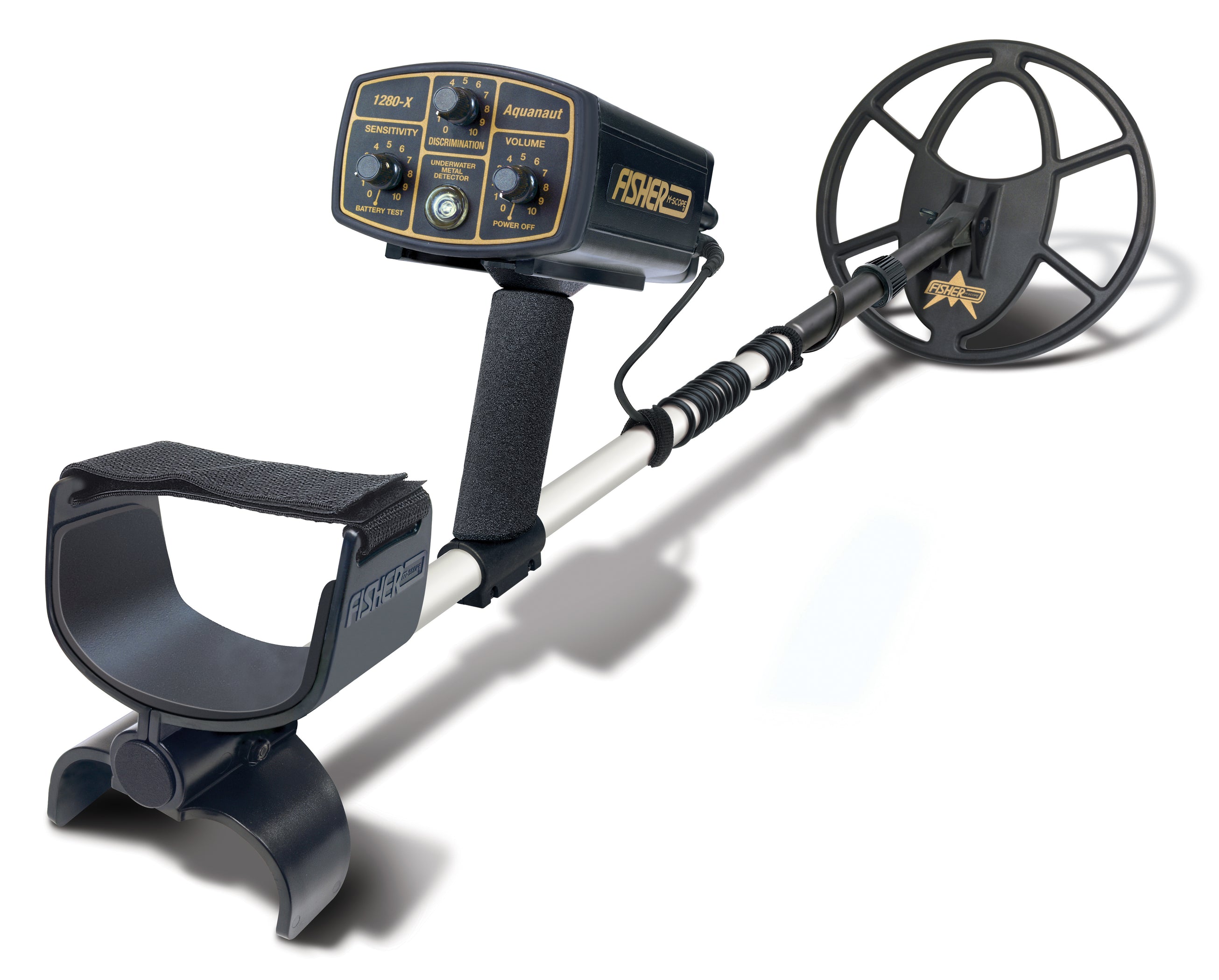 Fisher Labs 1280X Aquanaut Metal Detector with 10" Search Coil ...