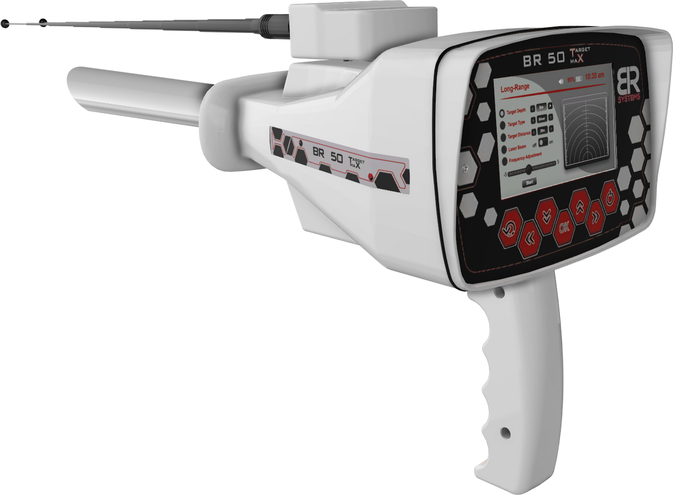 BR SYSTEMS 50 Target Max Gold and Metal Detector — Detector Power