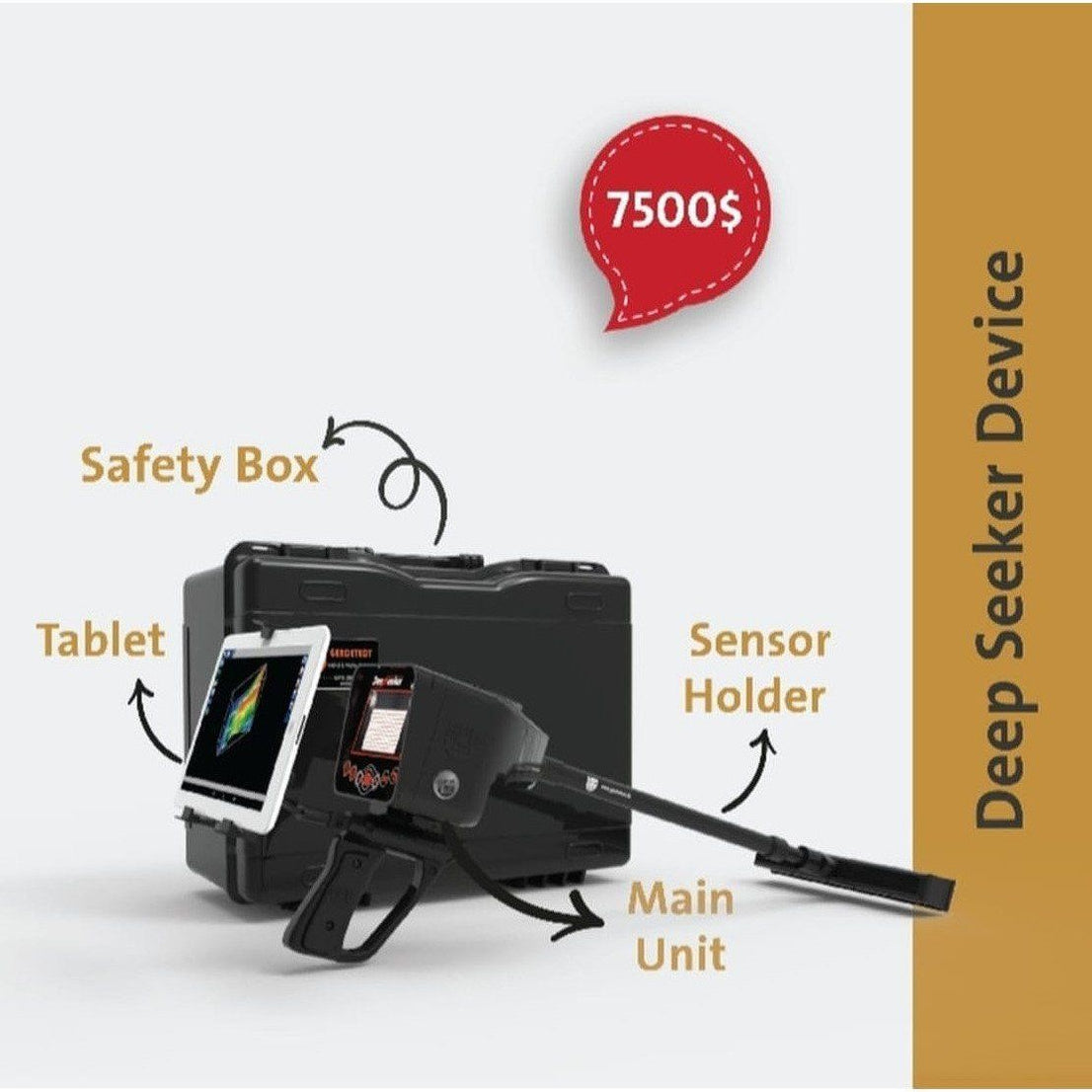 GER Detect Deep Seeker Long Range Metal Detector - Five Search Systems ...