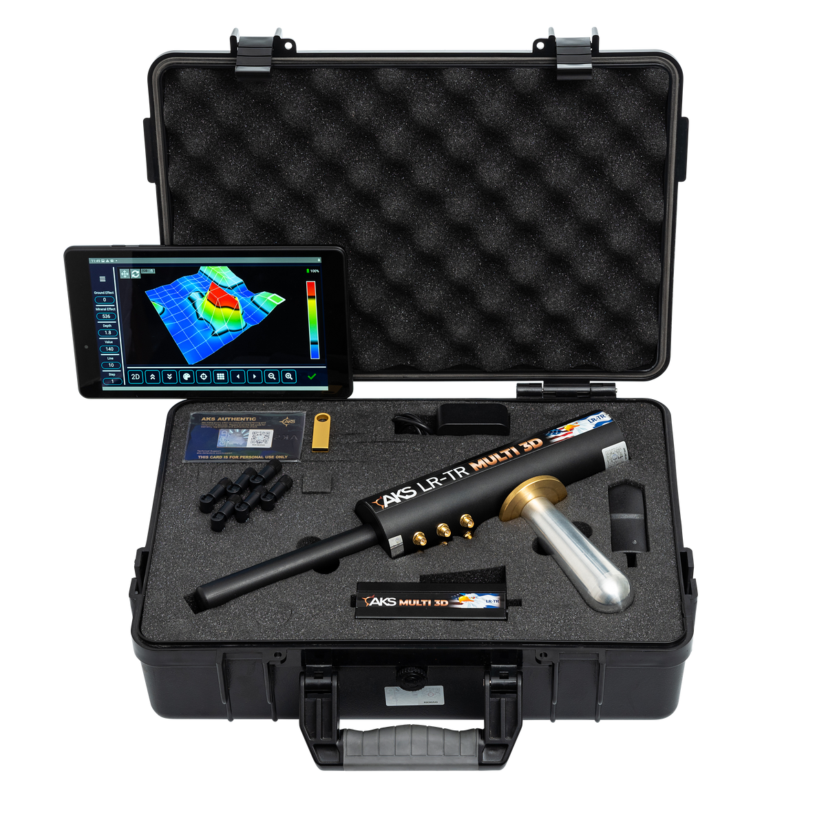 REAL GOLD AKS Multi GFIS 3D Full Set Long Range Metal Detector ...