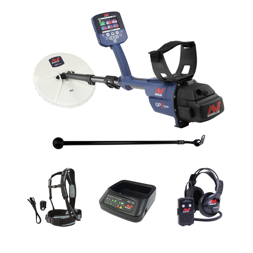 Minelab GPZ 7000 Gold Metal Detector With Pro Find 40 PinPointer — Detector Power