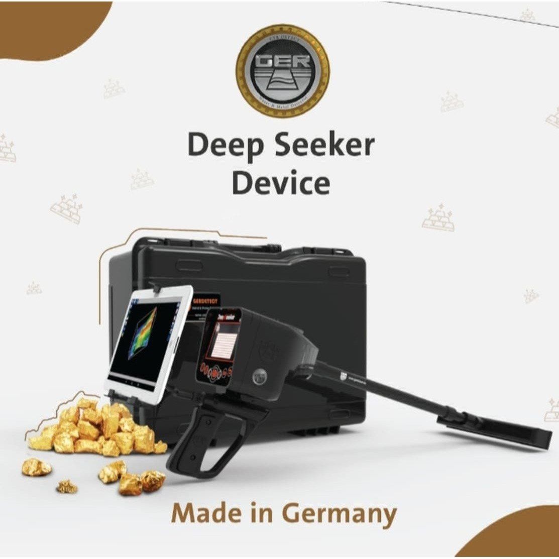 GER Detect Deep Seeker Long Range Metal Detector - Five Search Systems ...
