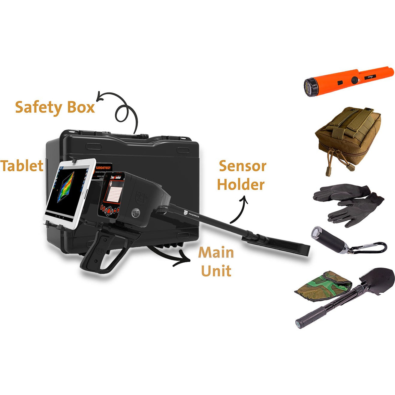 GER Detect Deep Seeker Long Range Metal Detector - Five Search Systems ...