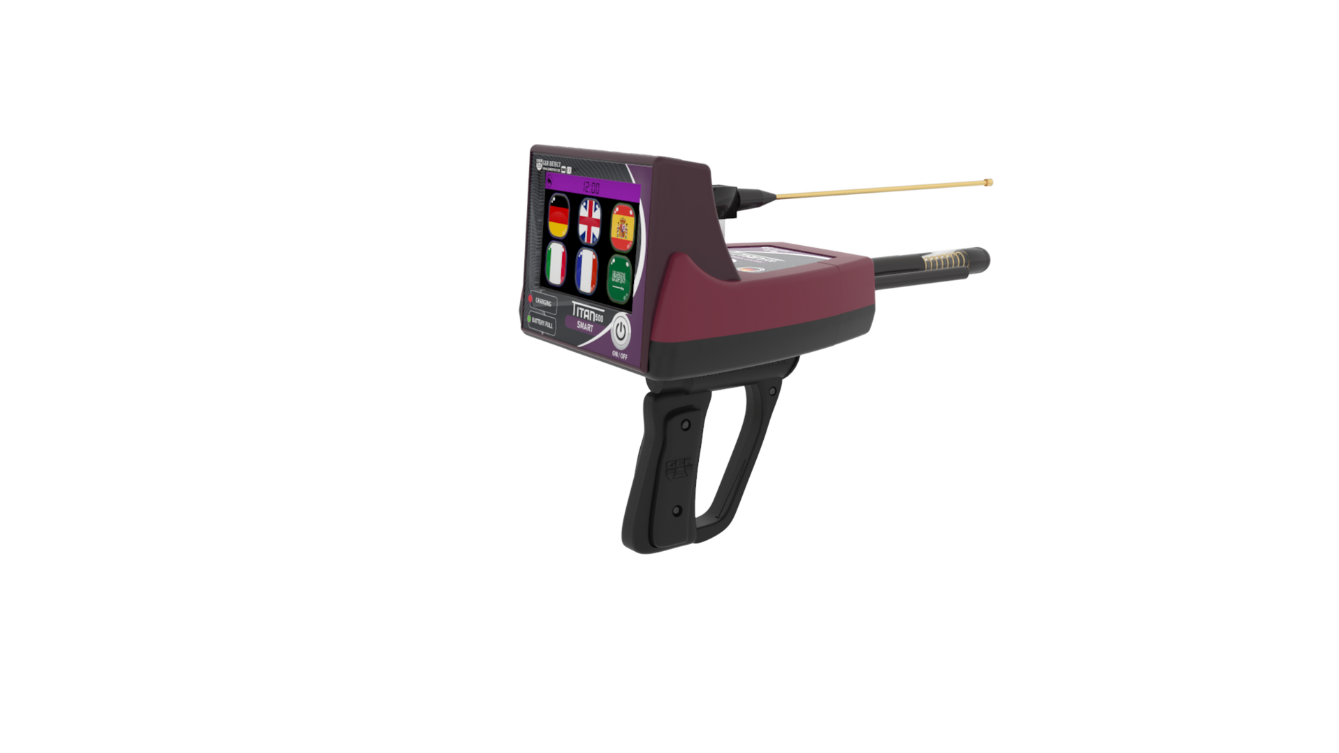 GER Detect Titan 500 Smart Long Range Diamond Detector — Detector Power