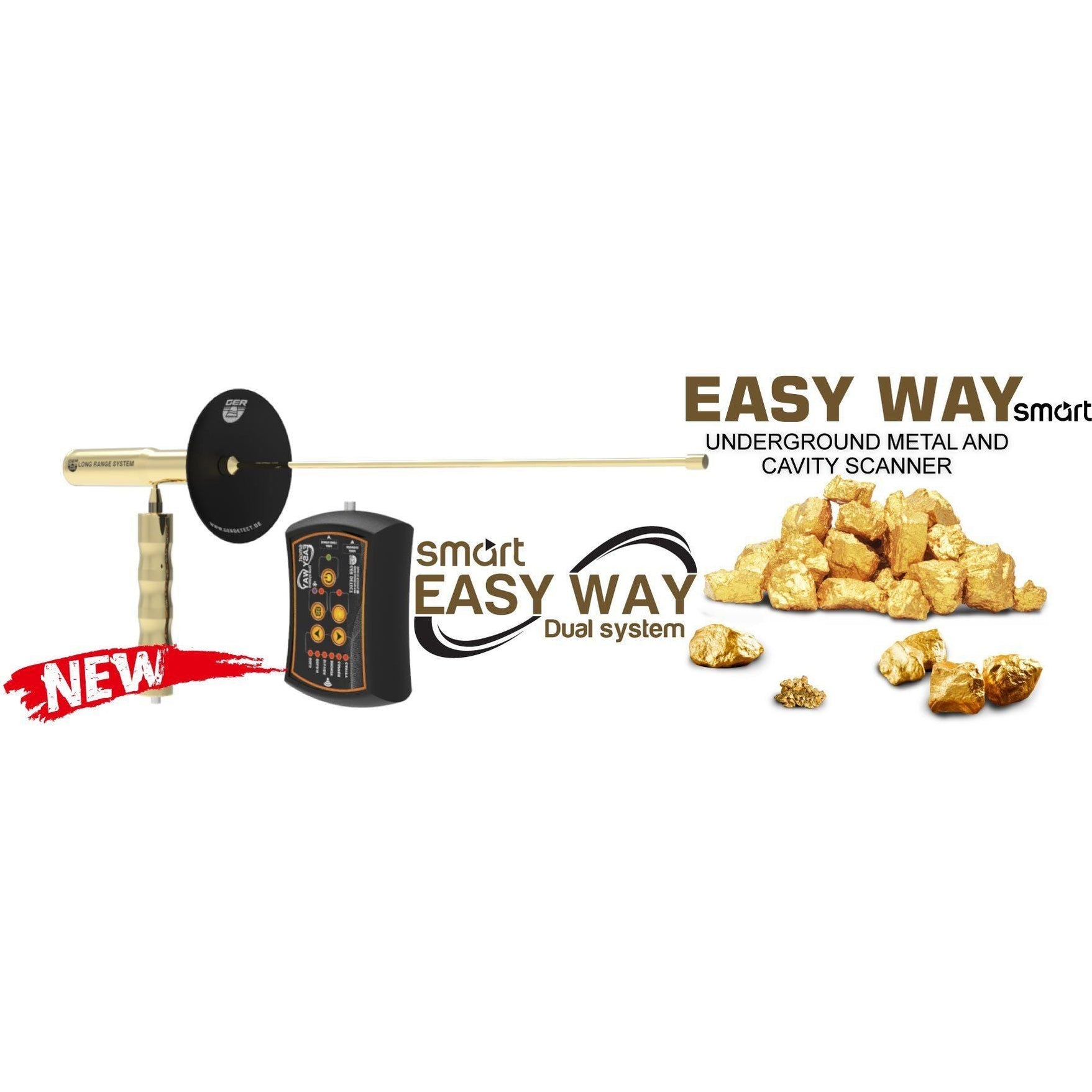 GER Detect Easy Way Smart Dual System Metal Detector — Detector Power